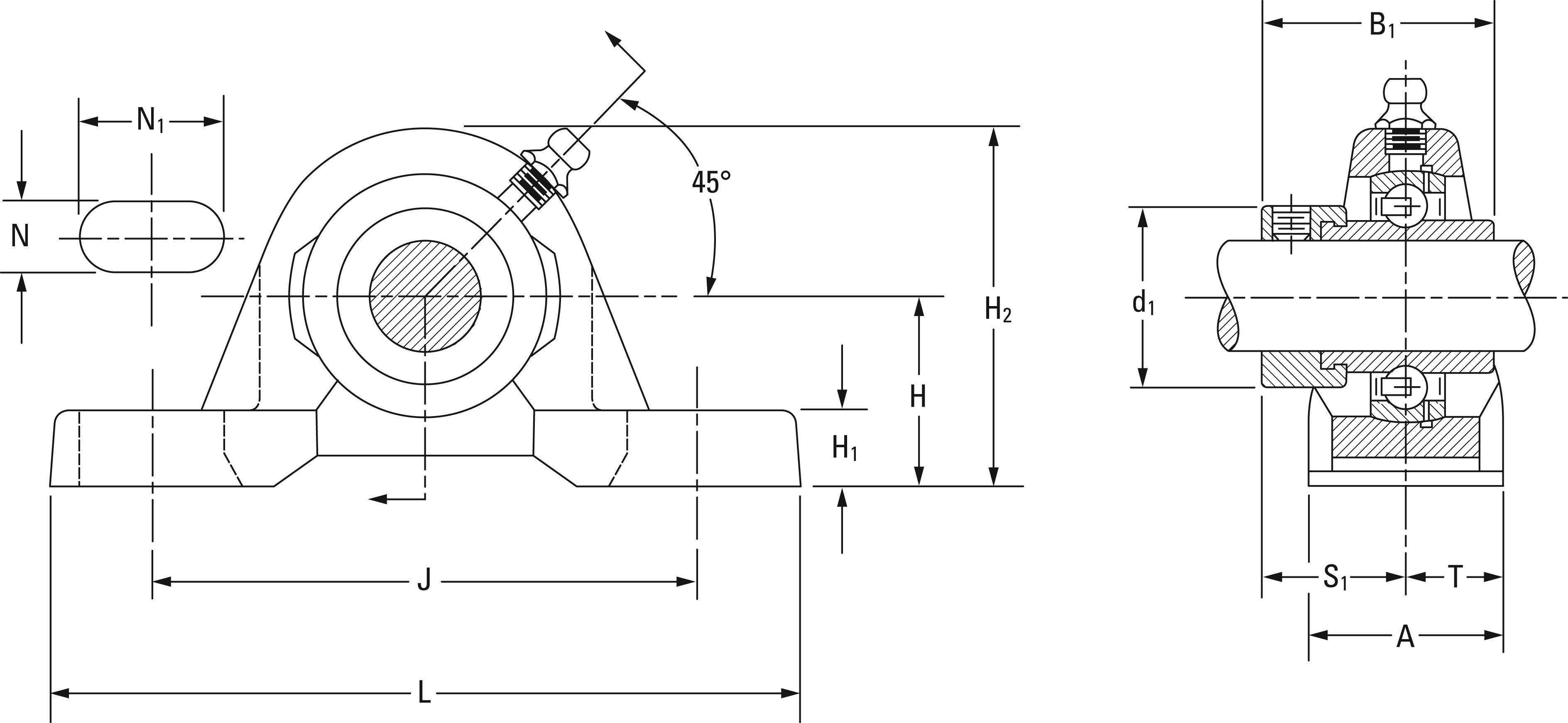 Part Number RAS2 15/16, Fafnir® Pillow Block Mounted Bearings Eccentric ...